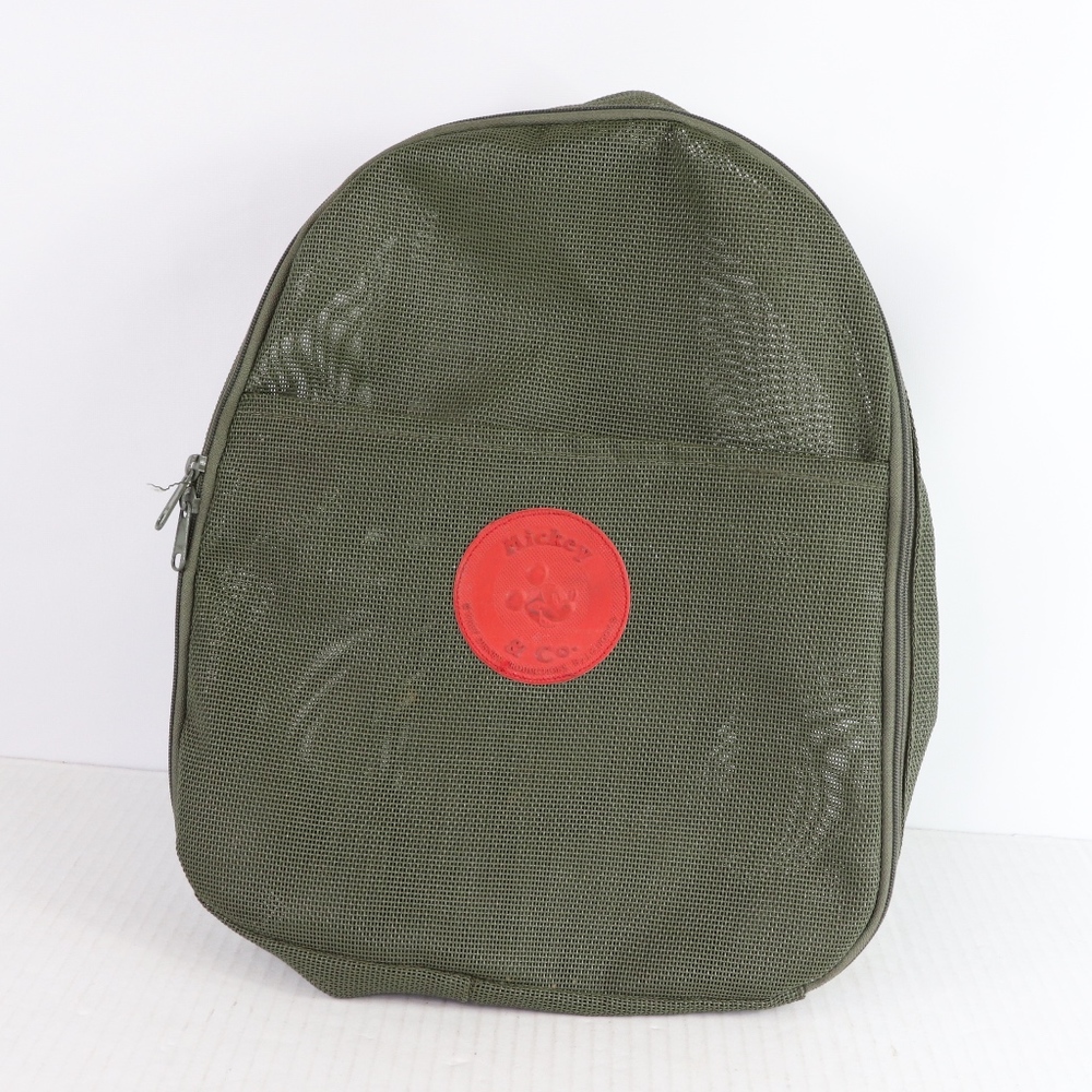80s Disney Mickey Mouse Mesh Weave Backpack Bag - Gem